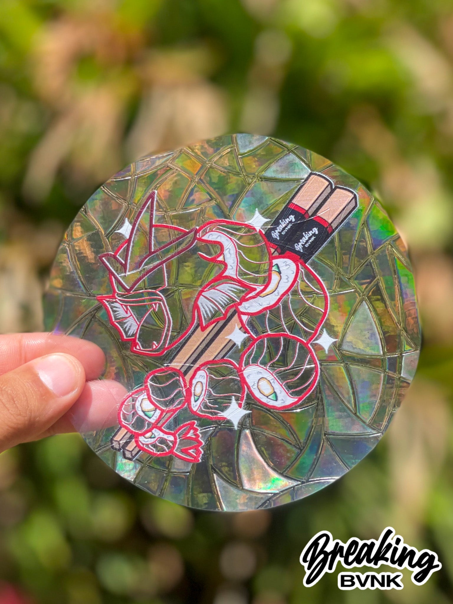 Shiny Dragon Roll Suncatcher Sticker – BREAKING BVNK